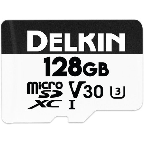 Delkin Devices 128GB Hyperspeed UHS-I microSDXC Memory Card with SD Ad ...
